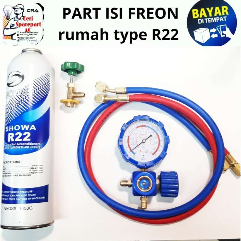 Jual Paket Isi Freon Ac R22 Manifold Analizer Selang Dan Krant Di Seller Doujin - Cengkareng ...
