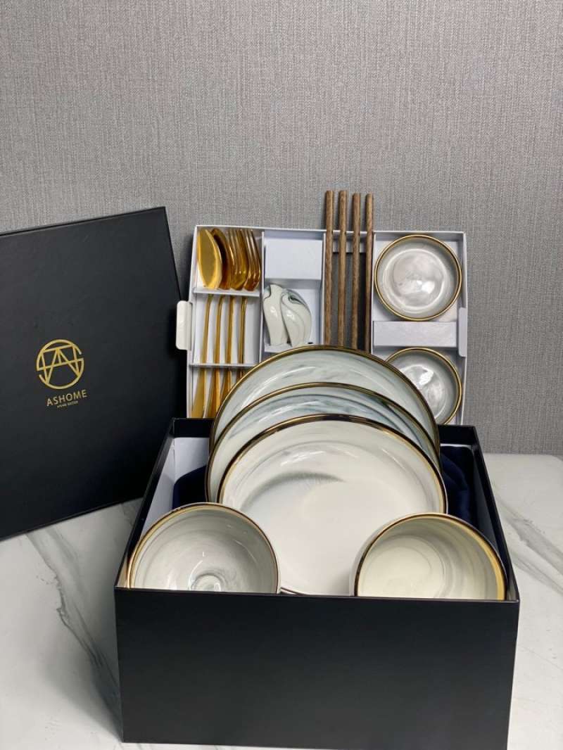 Jual Piring Parcel Premium Hardbox Berbagai Varian Warna Set Untuk 2 ...