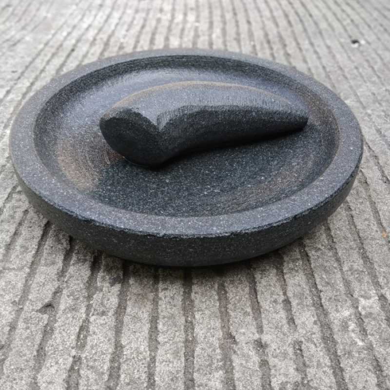 Jual Cobek & Ulekan Batu Gunung Asli Bubut Di Seller Shin Store ...