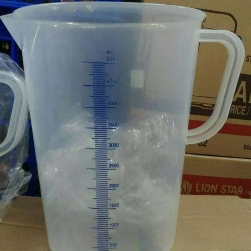 Jual Gelas Takar Ukur Takaran Plastik 5 Liter Green Leaf/measuring Jug ...