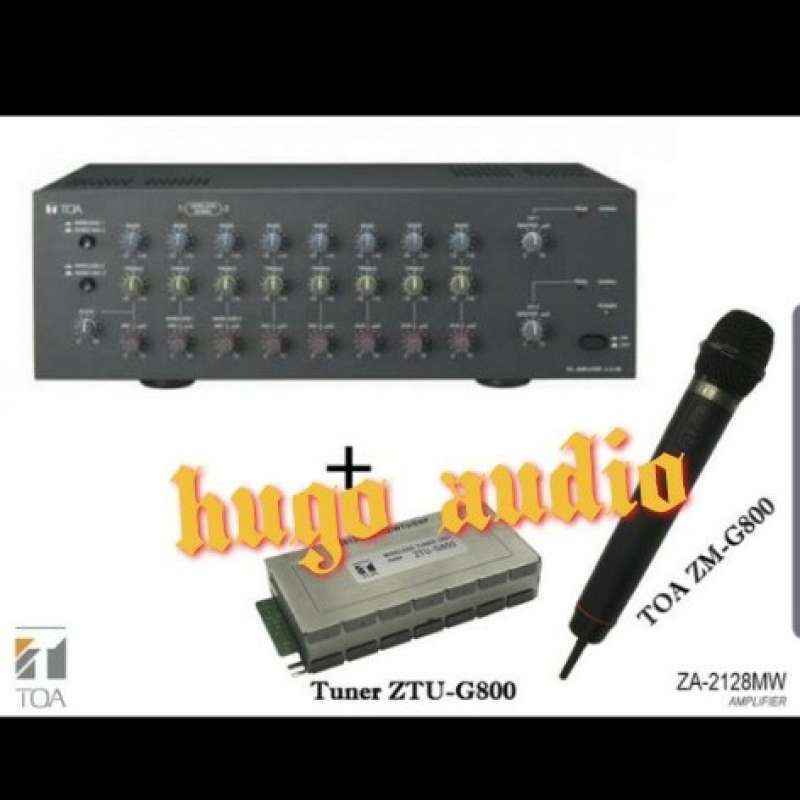 Jual Ampli Toa Za 2128mw Plus Mic Toa Zm 800 + Tunner Ztu G800 Original ...