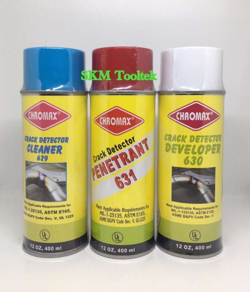 Promo Chromax Crack Detector Cleaner 629, Penetrant 631 & Developer 630 ...