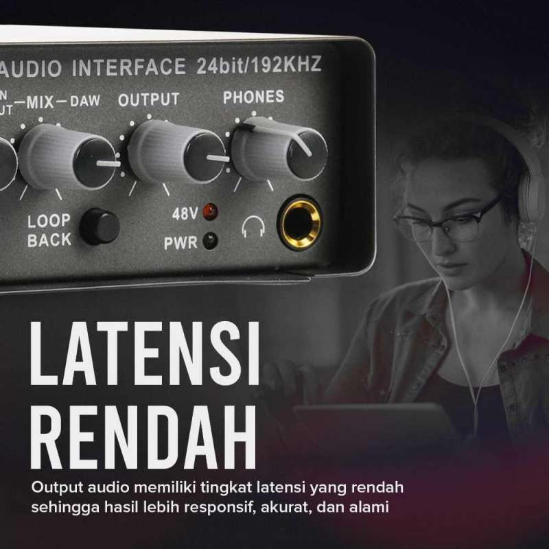 Jual External Sound Card Audio Interface Preamp High Speed Usb 2.0 Q-24 ...