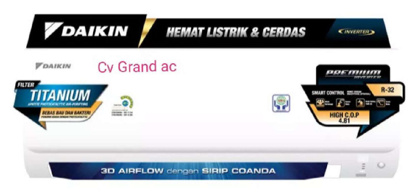 Jual Ac Daikin Flash Inverter 1.5pk Type Ftkq 35 Uvm4 Di Seller Grand ...