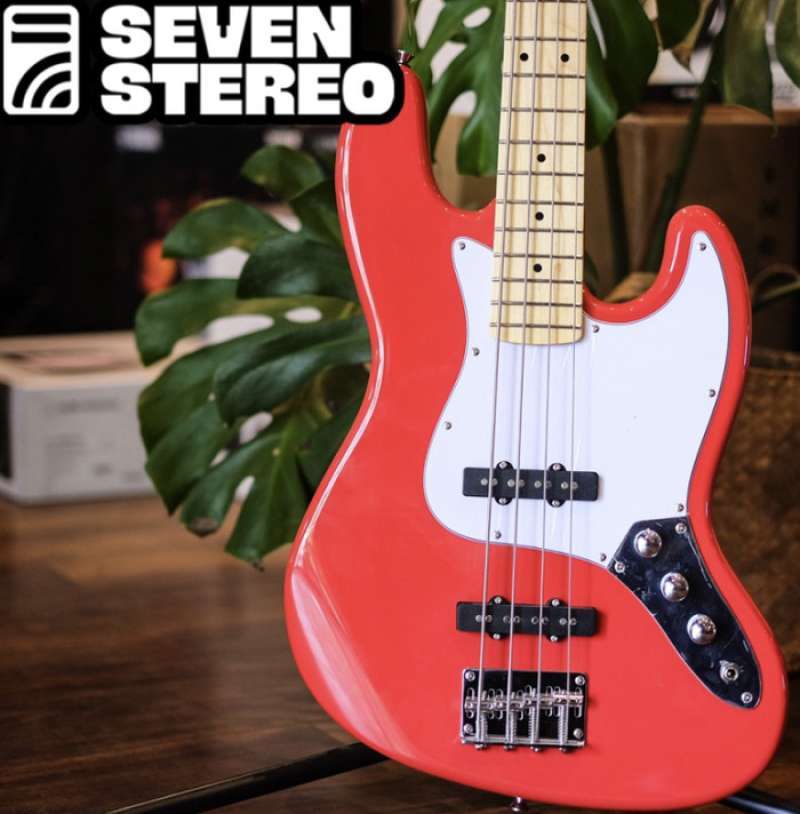 Jual Scorpion Sj200 Sj 200 Jazz Bass Maple Fb Shell Pink - Hitam Di ...