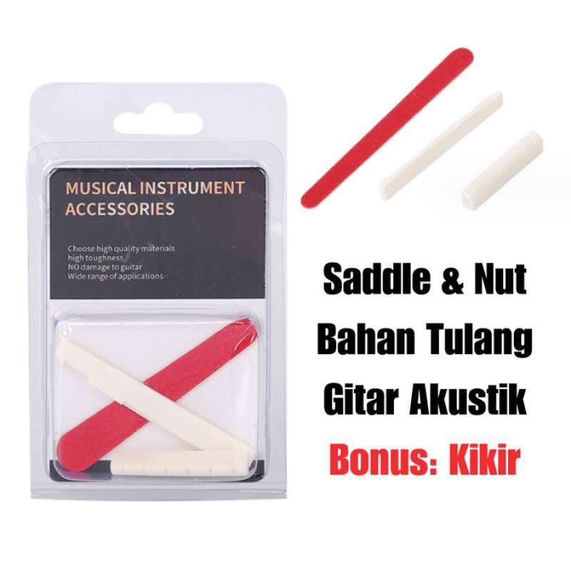 Jual Nut & Saddle Bridge Tulang Sapi Original Gitar Akustik Di Seller ...