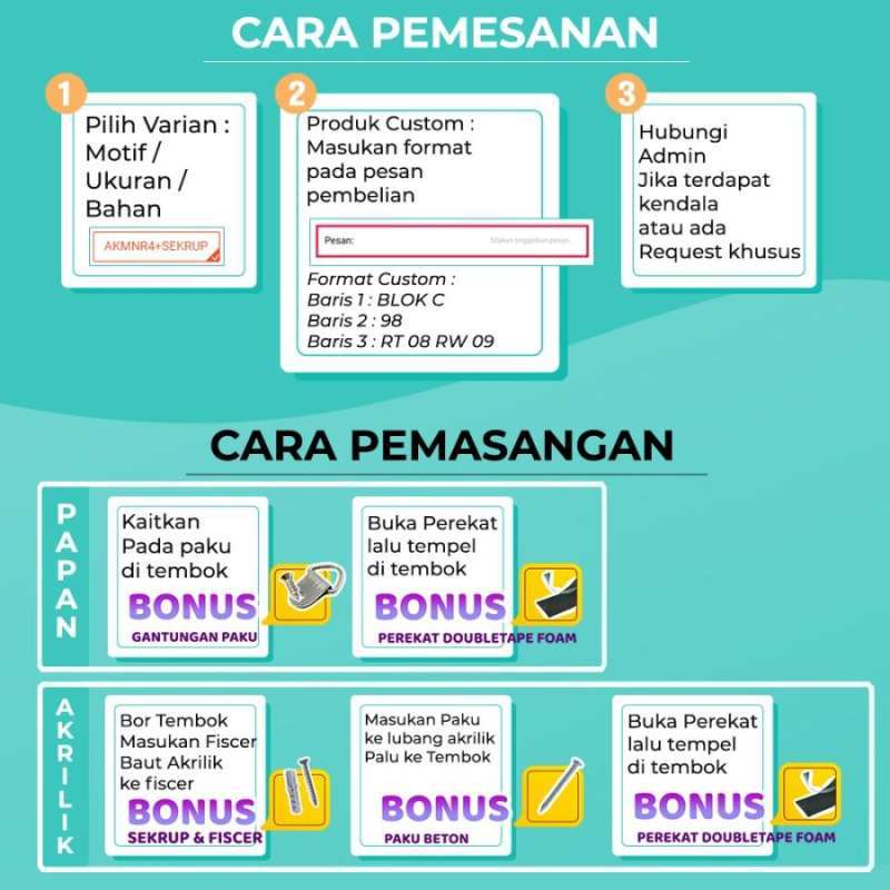 Jual Sign Akrilik Penunjuk Arah Sign Board Sign Acrylic Tanda Jalan ...