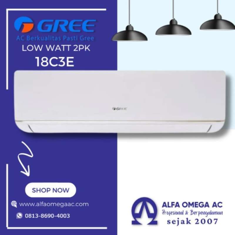 Promo Ac Gree Lowwat 2pk 18c3e Diskon 23% Di Seller Cuanz Store ...