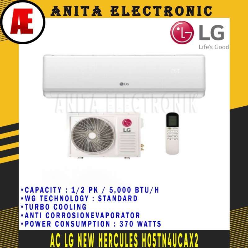 Promo Ac Lg New Hercules 1/2 Pk Air Conditioner Standard H05tn4 Diskon ...