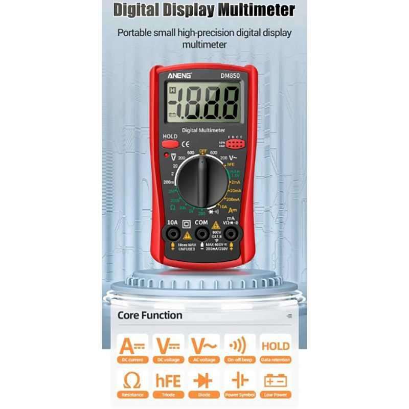 Jual Digital Multimeter Voltage Tester Dm850 Tespen Listrik Alat Tester ...