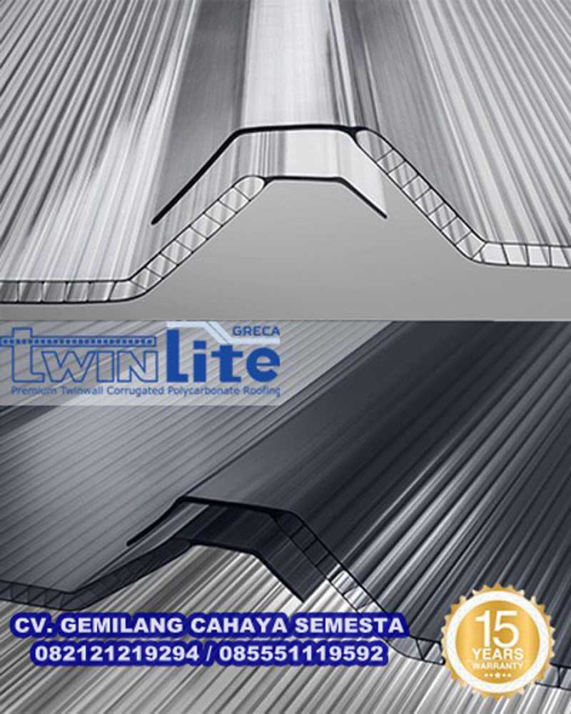Jual Twinlite Greca ( 6 M ) / Atap Polycarbonate Twinwall Corrugated Di Seller Gemilang Cahaya ...
