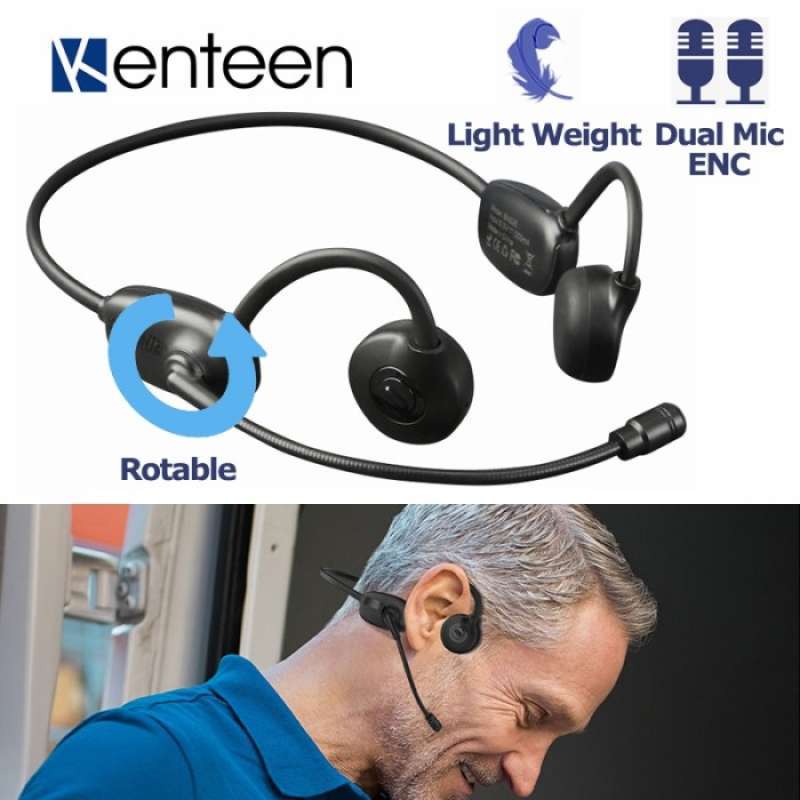 Jual Bone Conduction Earphone Open Ear Boom Mic Bluetooth Wireless Di ...