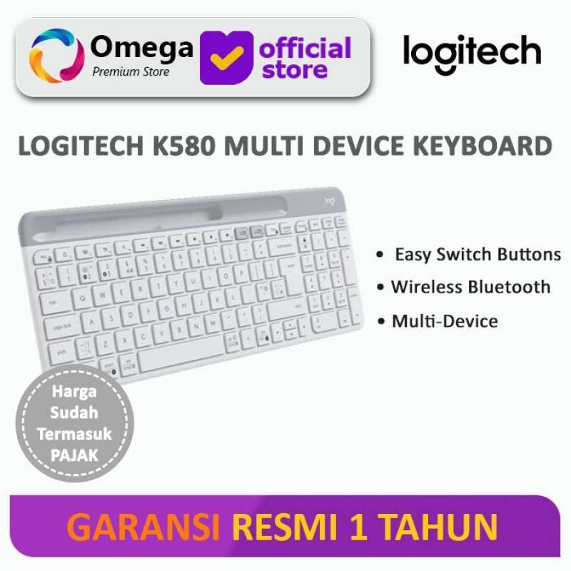 Jual Logitech K580 Bluetooth Wireless Keyboard Dual Connection - Rose Di Seller Yama ...