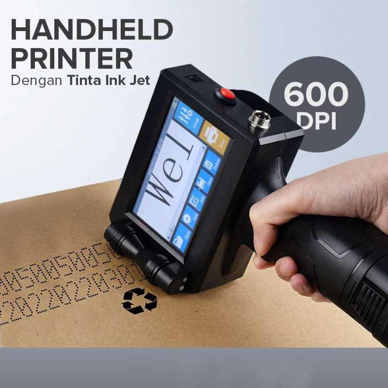 Promo Leomn Mesin Printer Portable Handheld Intelligent Inkjet Printer ...