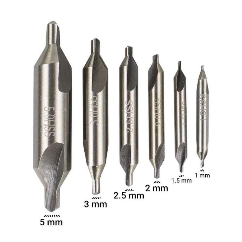 Promo Mata Bor Center Drill Bits Set Precision 6 Pcs Sv-vdb25 Bor Besi ...