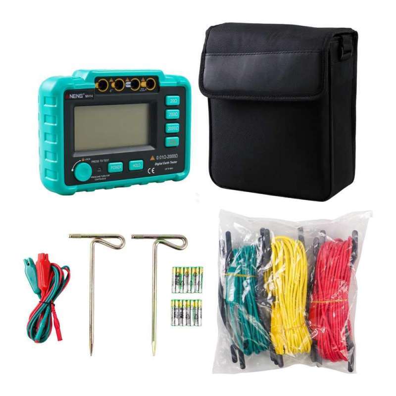 Promo Digital Earth Tester Grounding Multimeter Mh14 Tespen Listrik ...