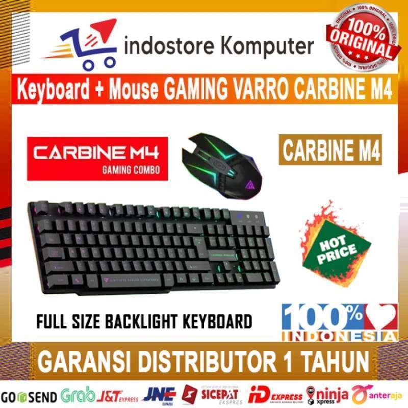 Promo 100% Produk Ori Keyboard Mouse Komputer Gaming Lampu Rgb Varro ...