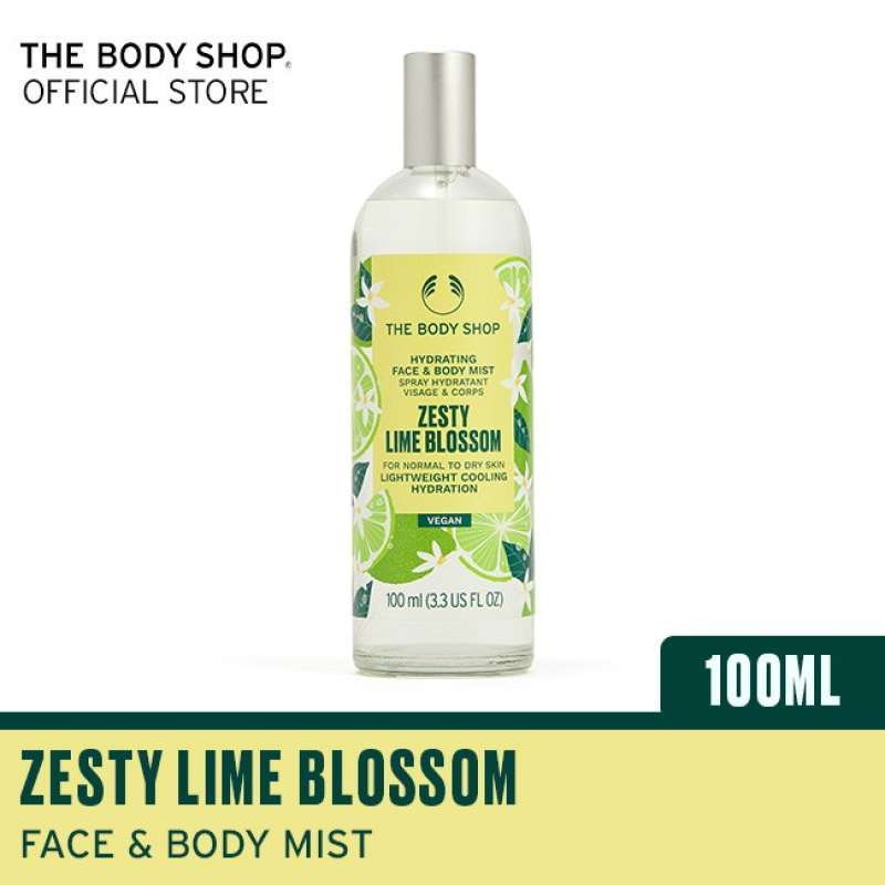 Jual The Body Shop Zesty Lime Blossom Hydrating Face & Body Mist 100ml ...