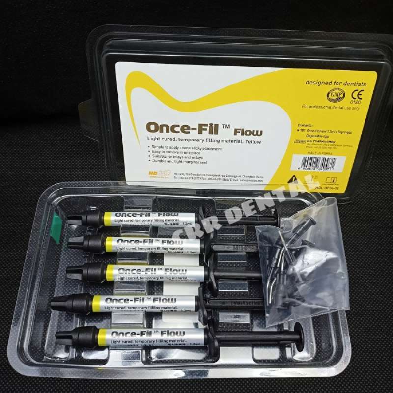 Promo Once-fil Flow Bahan Tumpatan Tambalan Sementara Light-cure Diskon ...