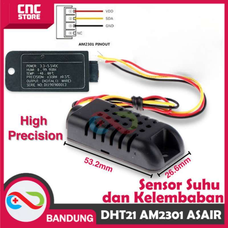 Promo Dht21 Am2301 Temperature Humidty Sensor Sensor Suhu Dan Kelembaban Hq Diskon 23% Di Seller ...