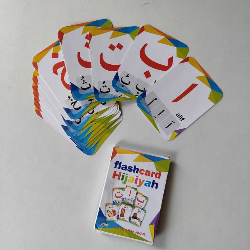 Jual Flashcard Hijaiyah Abjad Angka Untuk Anak Full Color Penerbit Mac ...