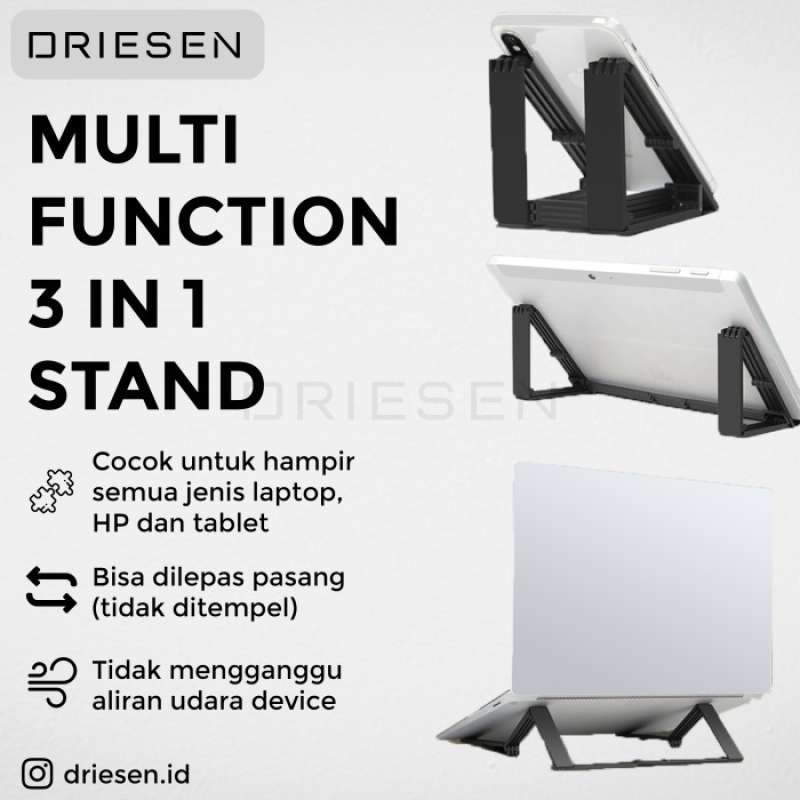 Jual Driesen 3in1 Universal Stand Laptop Hp Tablet Multifungsi Di ...