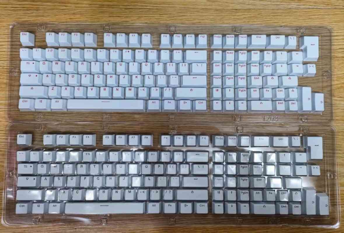 Jual Keycaps White Single Color Abs Double Shot Oem Profile - Red Di Seller Velvet Store ...