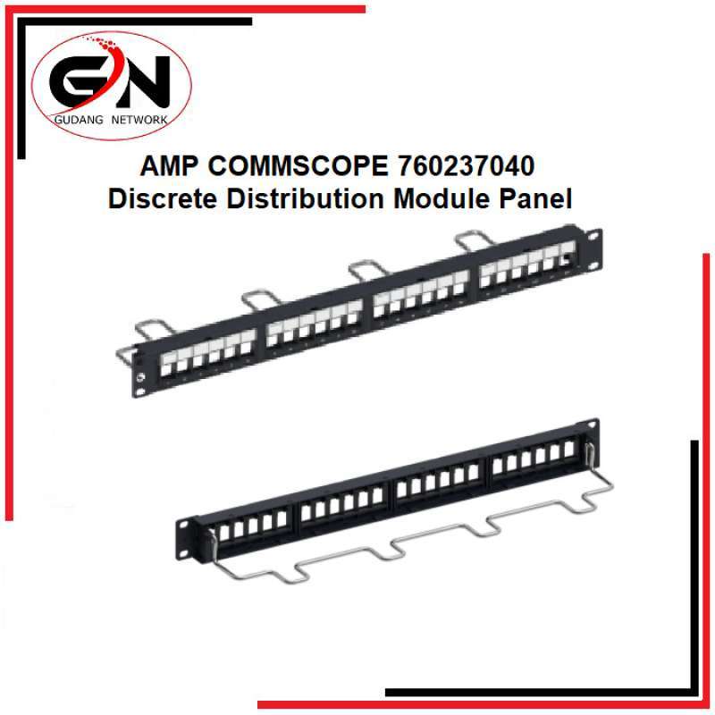 Jual Amp Commscope 760237040 Discrete Blank Module Patch Panel 24 Port ...