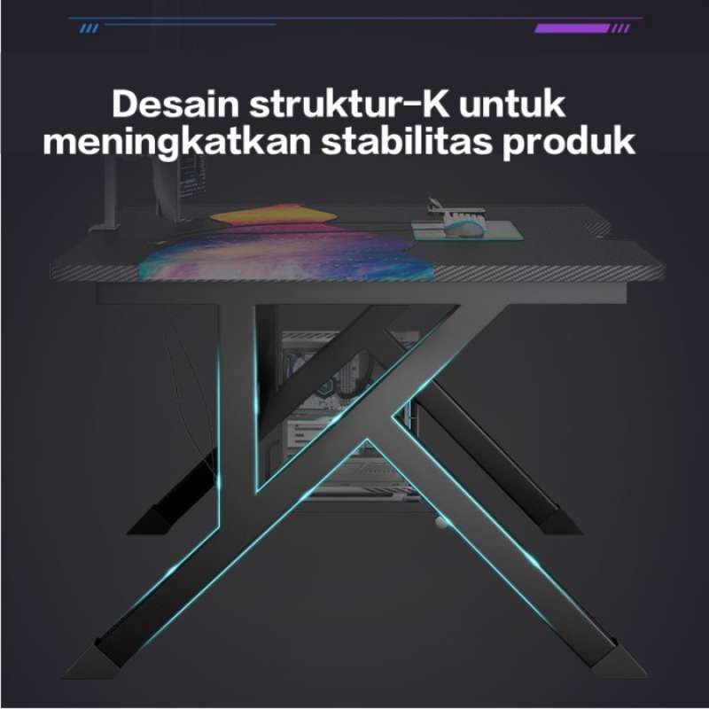 Jual Pipi Furniture Meja Gaming / Meja Komputer / Meja Gaming Karbon ...