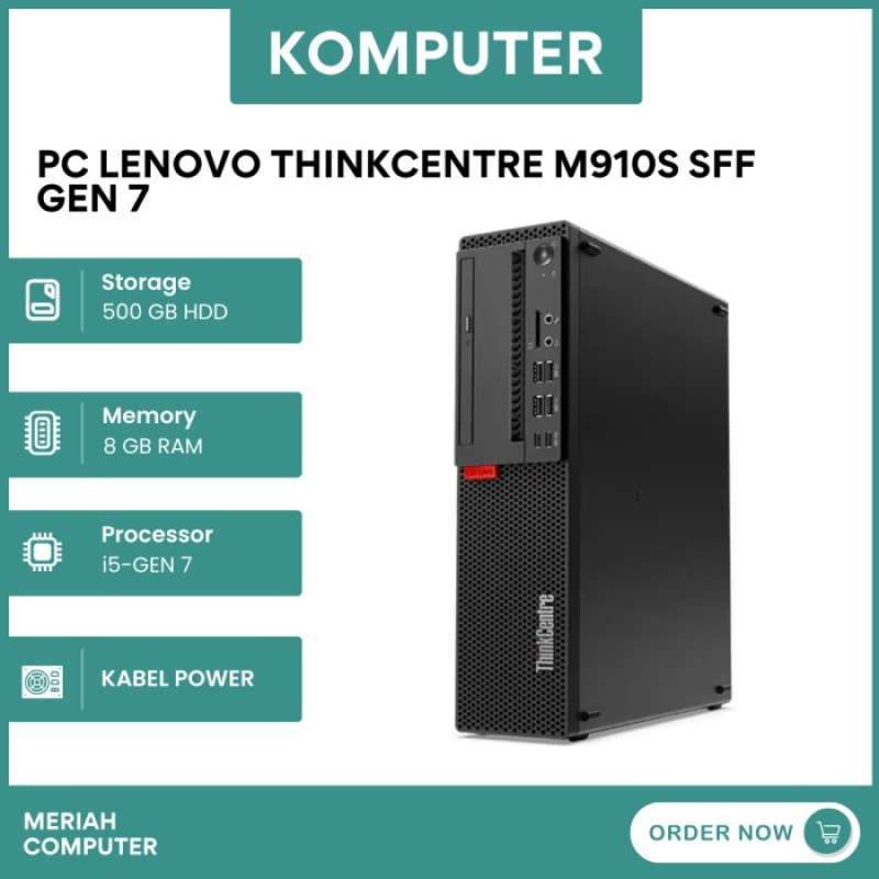 Jual Pc Lenovo M910s Sff Core I5 Gen 7 Ram 8gb Hdd 500gb Mulus - 8gb ...