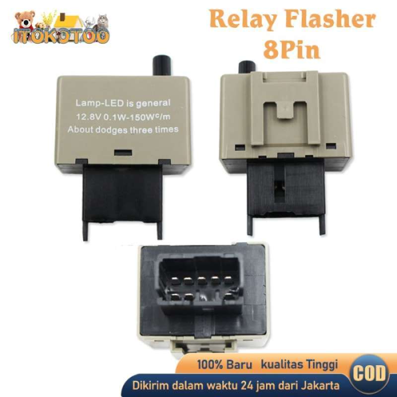Jual Flasher Led Mobil 8 Pin Toyota Daihatsu Sein Interval Blinker ...