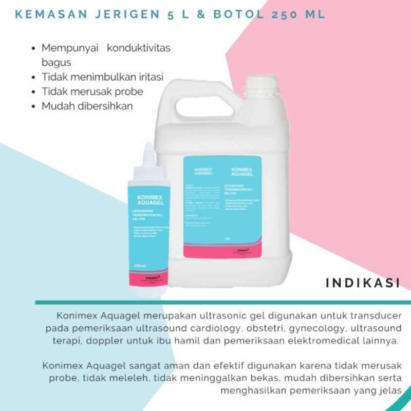 Promo Gel Usg / Konimex Aquagel 5 Liter Ultrasound Transmission Gel ...