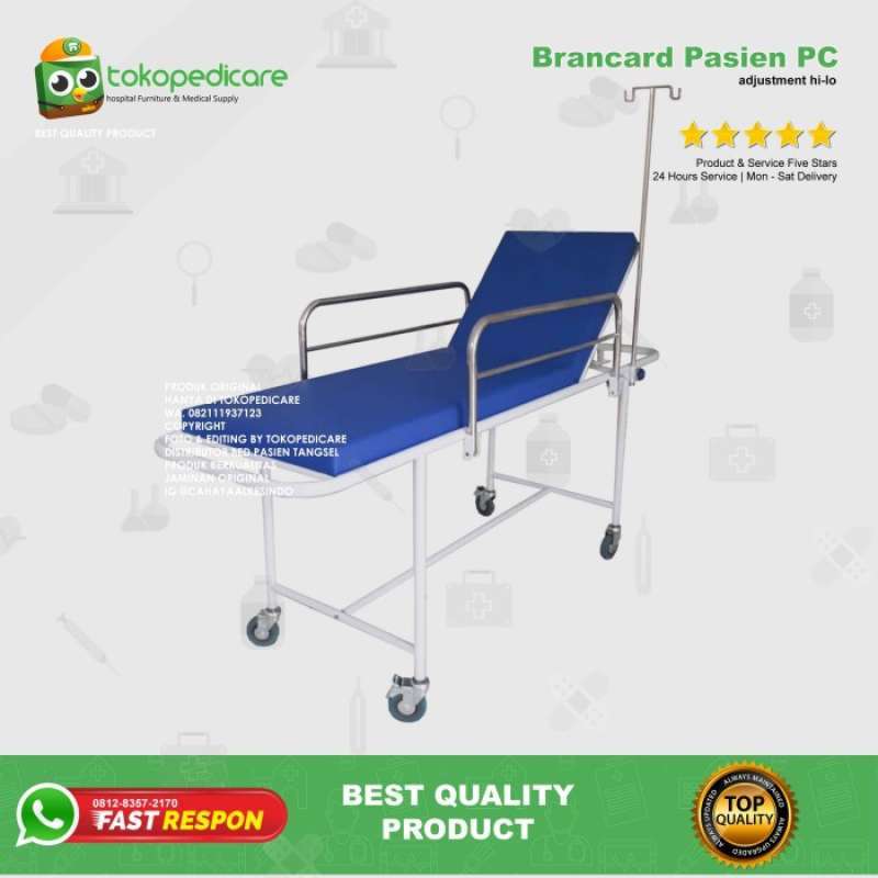 Promo Brankar Pasien Komplit Besi Powder Coating | Brancard Tandu ...
