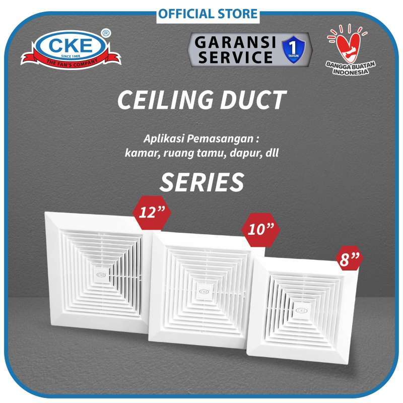 Jual Exhaust Fan Plafon 12 Inch Kipas Angin Dak / Hexos Plafon Ceiling ...