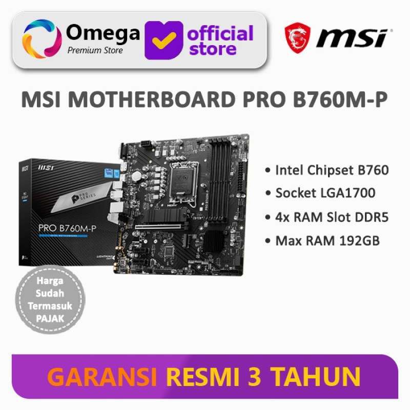 Jual Msi Motherboard Pro B760m-p Ddr5 Di Seller Kingyo - Cengkareng ...
