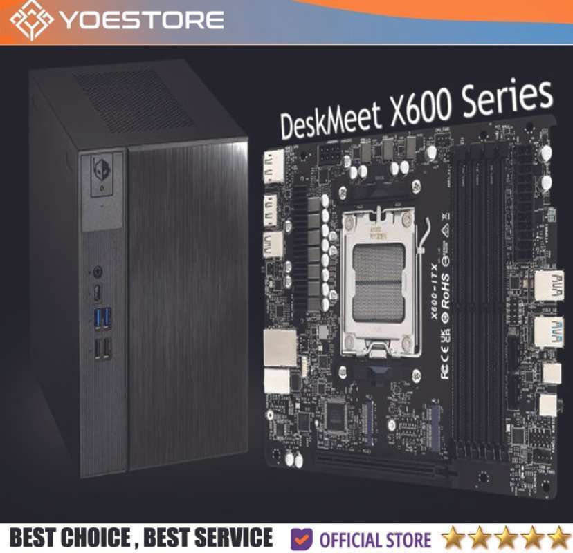 Jual Asrock Deskmeet X600 Series Mini Pc Barebone Amd Am5 Ddr5 Wifi ...