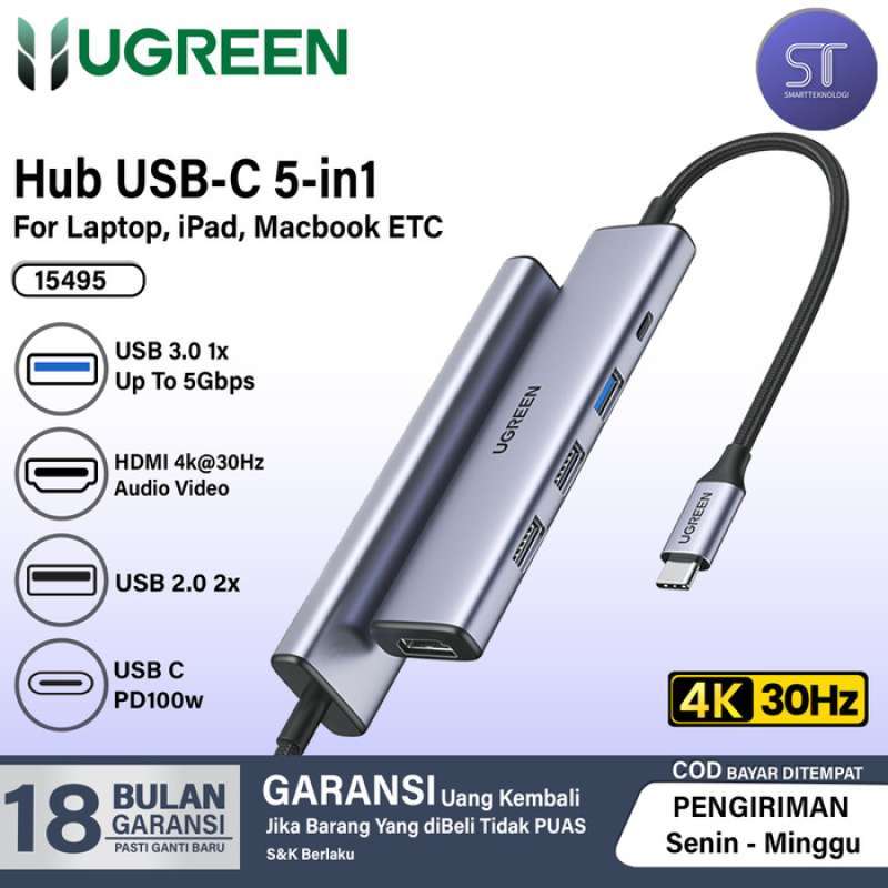Jual Ugreen Usb Hub Type C Port Usb With Lan Rj Adapter Ethernet In Di Seller
