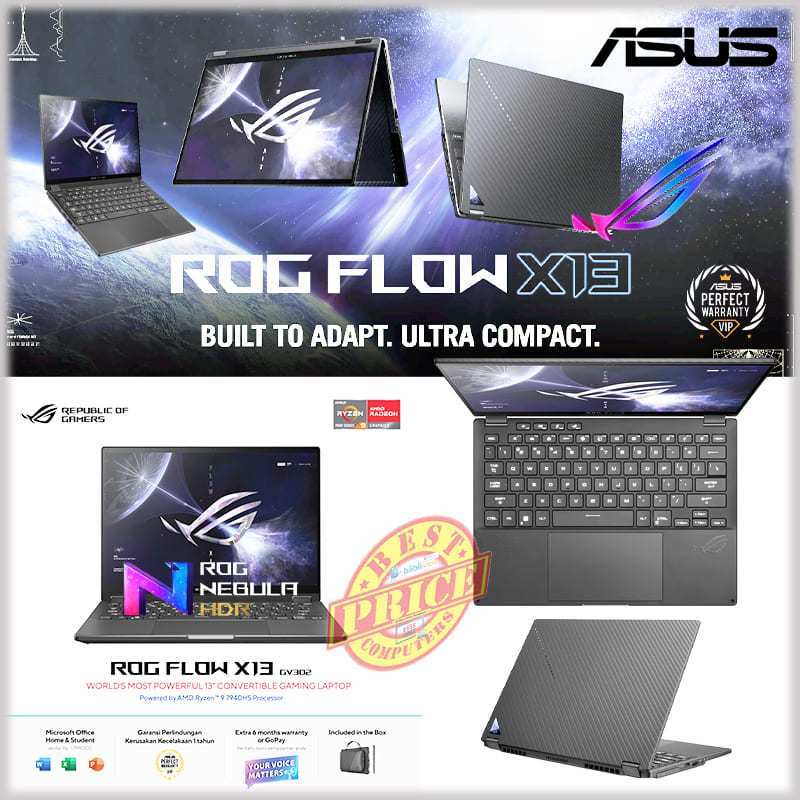 Jual Asus Rog Flow X13 Gv302xu R945g6t O [amd R9-7940hs/ 16gb /1tb ...