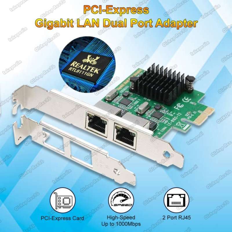 Jual Pci Express / Pcie Lan Gigabit 2 Port, 4 Port Di Seller Kingyo ...
