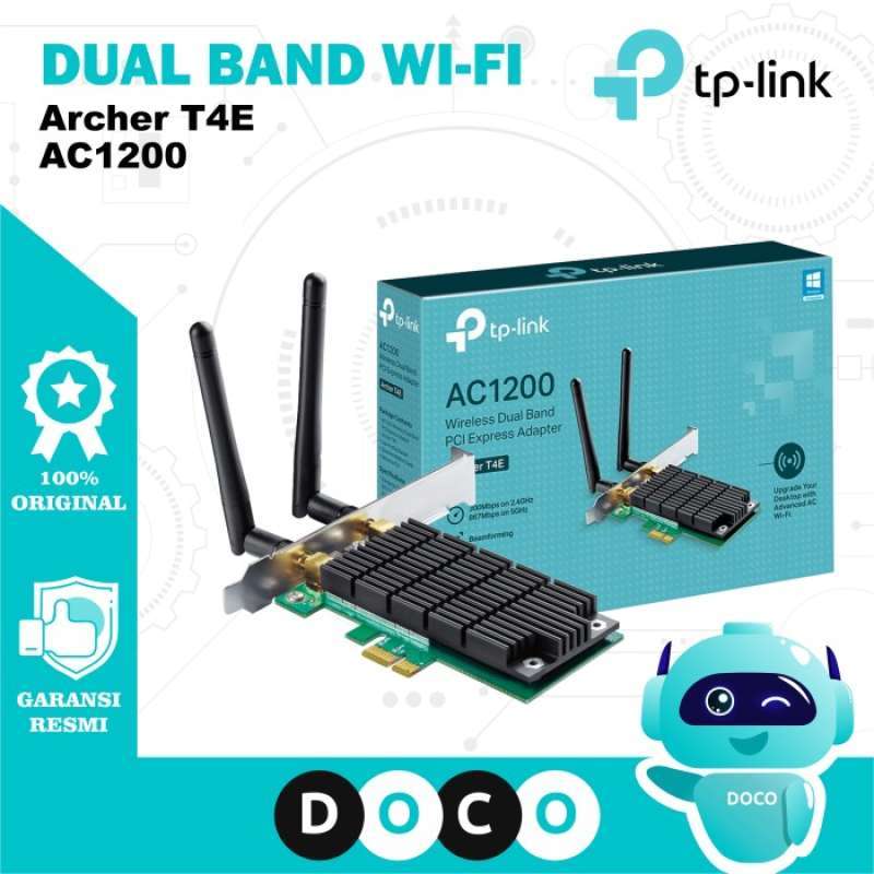 Jual Tp-link Archer T4e Ac1200 Wireless Dual Band Pci Express Adapter ...