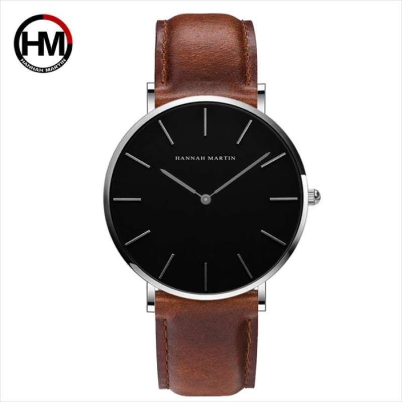 Jual Jam Tangan Pria Hannah Martin Leather Kulit Analog Premium Ch02 Di ...