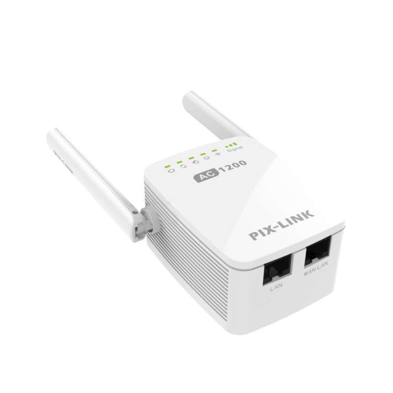 Jual Wifi Extender Dual Band Wireless Router Repeater Pixlink Ac1200 Di ...