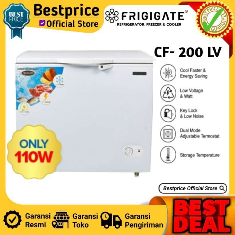 Promo Chest Freezer 200 Liter Frigigate F 200lv F200 Freezer Box Low ...
