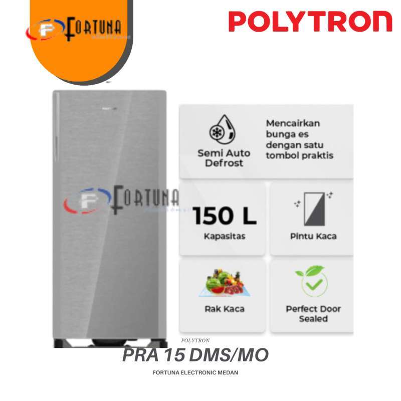 Jual Kulkas 1 Pintu Polytron Belleza Pra 15 Dms / Mo 150liter || Medan ...