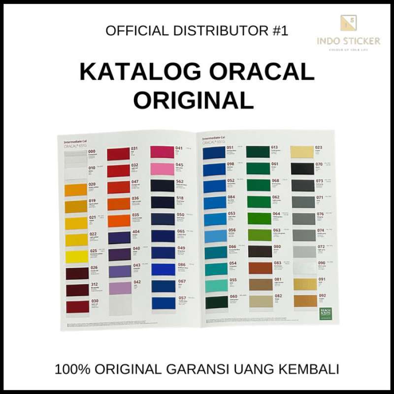 Jual Katalog Sticker Oracal 970, 975, 351, 6510, 5200 Original Terbaru ...