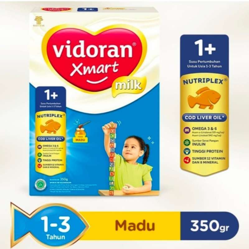 Jual Vidoran Xmart 1+ Susu Pertumbuhan Anak 1-3 Tahun Madu 350g Di ... Jual Vidoran Xmart 1+ Susu Pertumbuhan Anak 1-3 Tahun Madu 350g Di ...