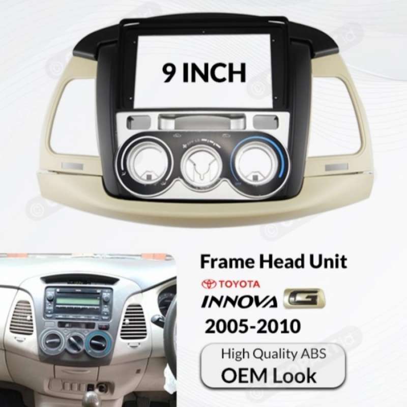 Promo Frame Head Unit Toyota Innova Android 9 Inchi Innova 2005 - 2010 ...