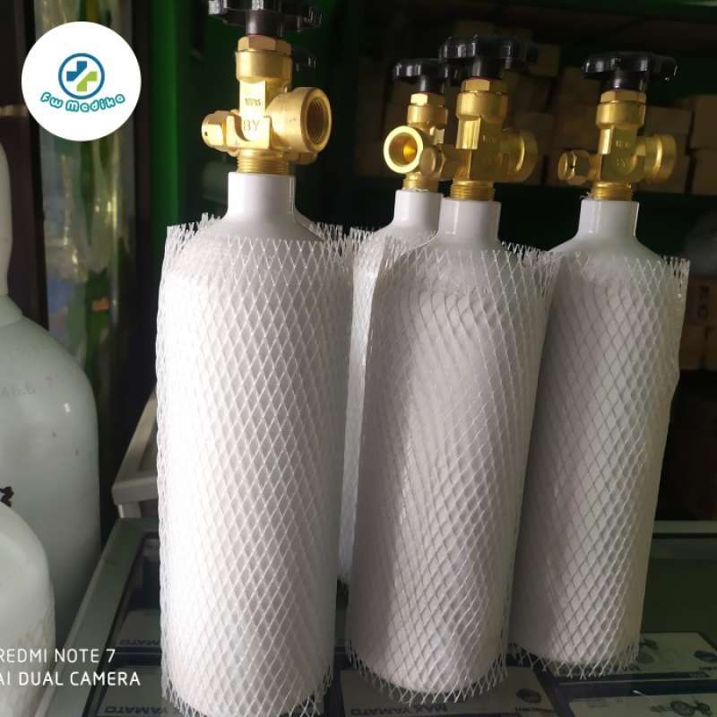 Promo Tabung Oksigen 1/4m3 - Tabung Oksigen Mini Paking Ikan, Las ...