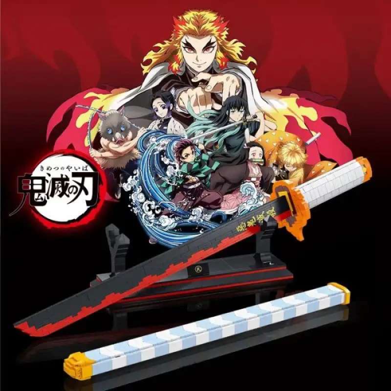 Jual Lego Anime Kimetsu No Yaiba Agatsuma Zenitsu Nichirin Sword Figure ...