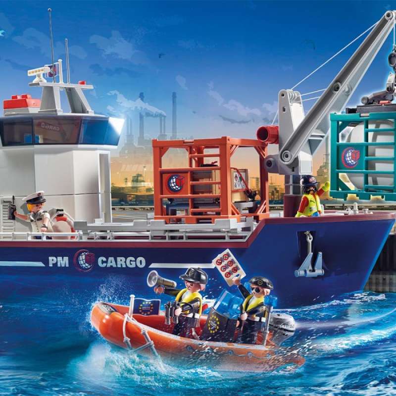 Jual Playmobil City Action Cargo Ship With Boat 70769 Di Seller Velvet ...